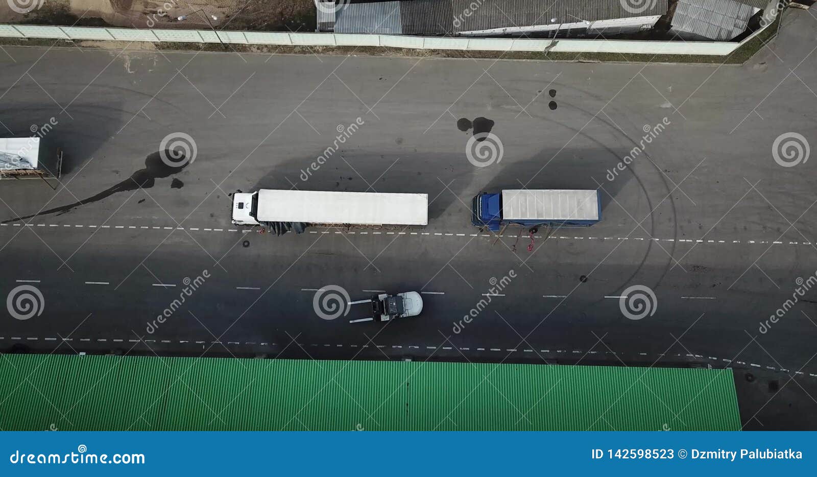 Loading of Finished Products in the Truck Loader. Top View Stock Video ...