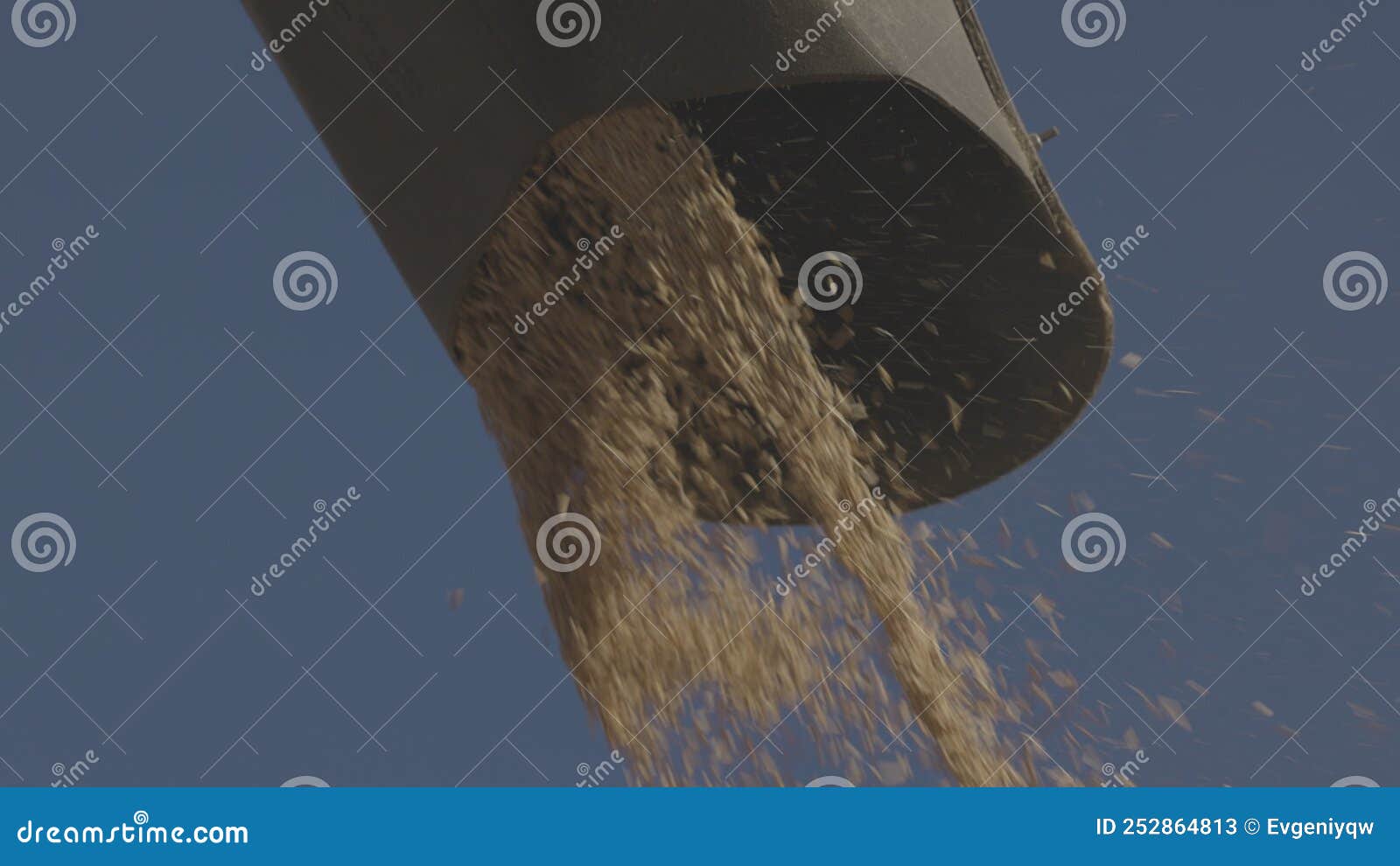 Loading of Grain by a Loader. Harvest Season, Work in the Field Stock ...