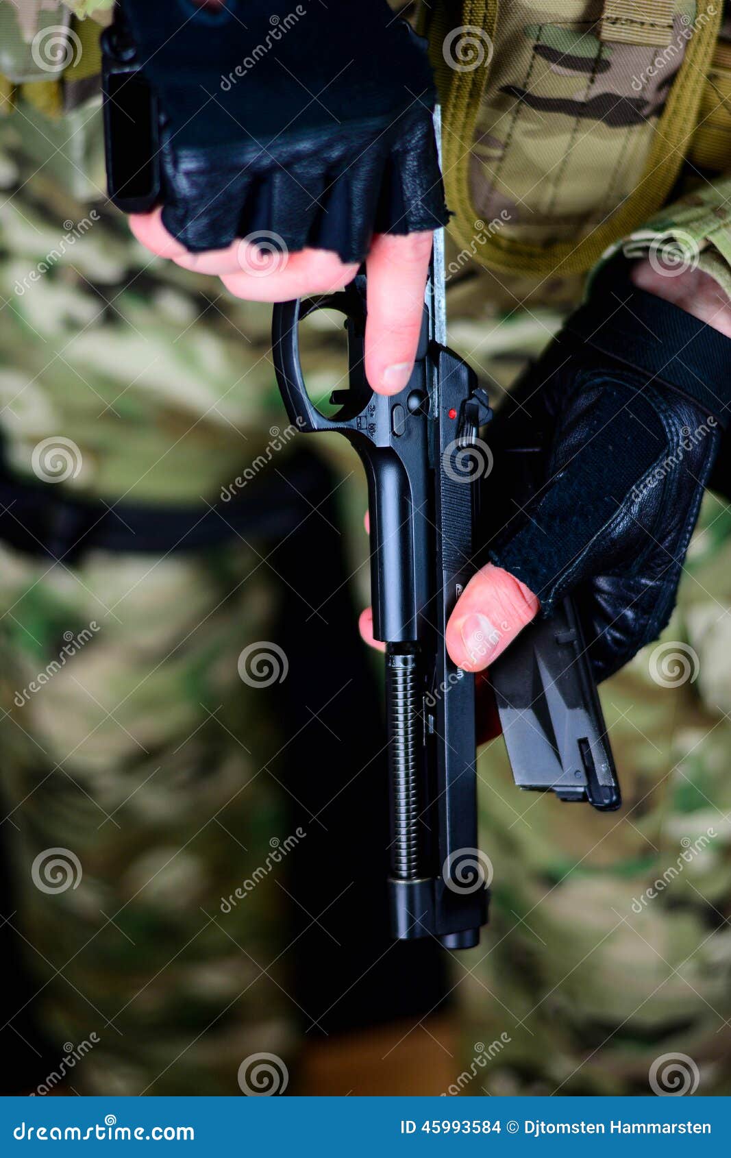 Loading a gun stock photo. Image of murder, aiming, handgun - 45993584