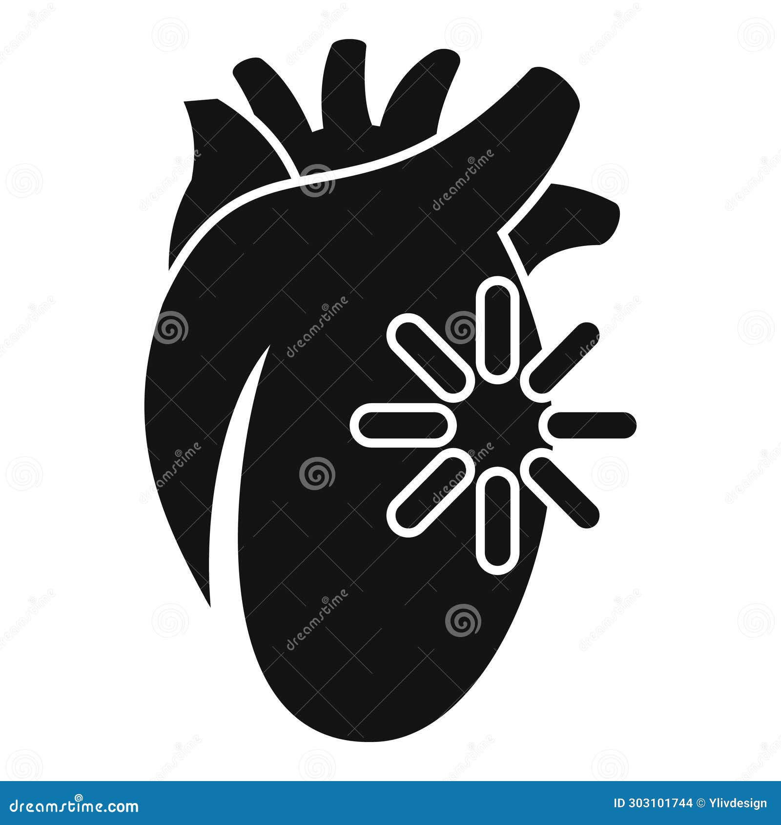 Loading Healthy Heart Icon Simple Vector. Patient Impact Stock ...
