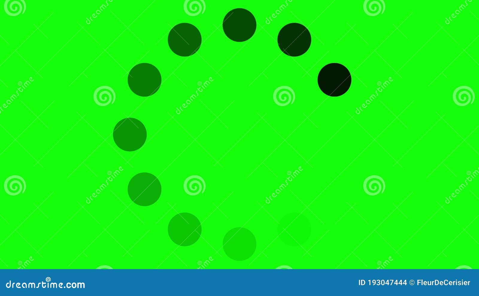 Loading Icon Animation on a Green Screen Chroma Key Background Stock ...