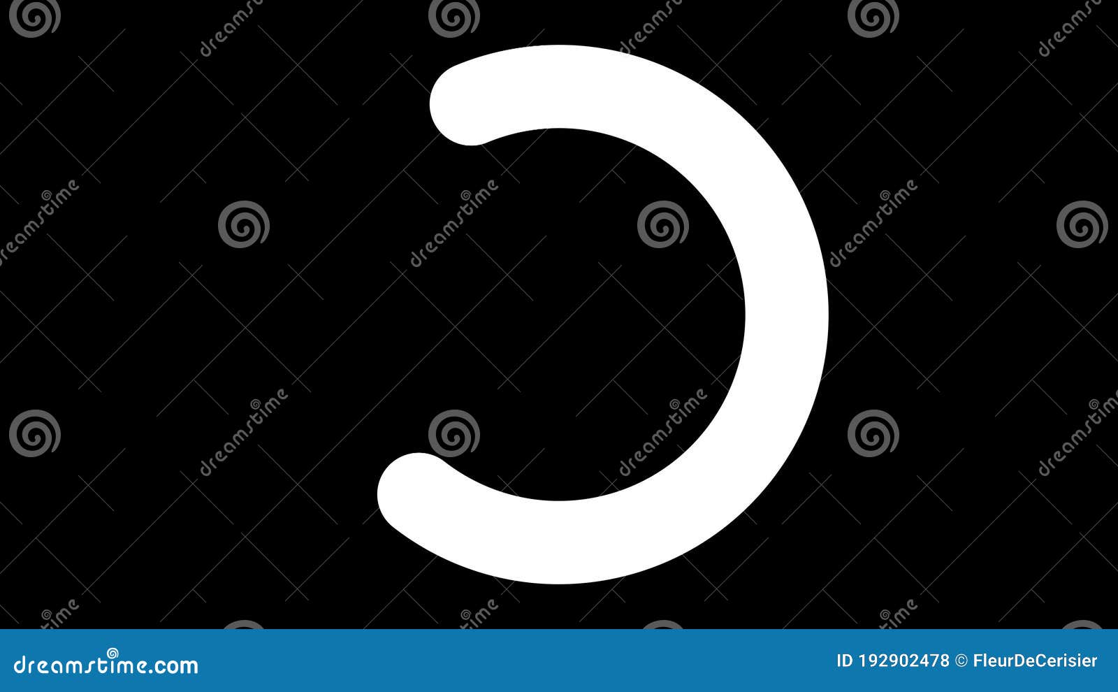 Loading Icon Animation on an Isolated Background. Stock Footage - Video ...