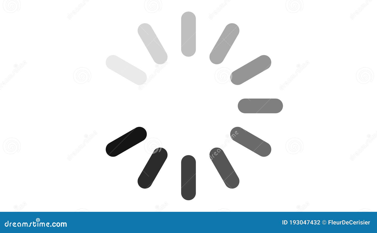Loading Icon Animation on a White Background. Stock Footage - Video of ...