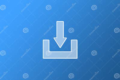 Loading Icon on Blue Background Stock Image - Image of information ...