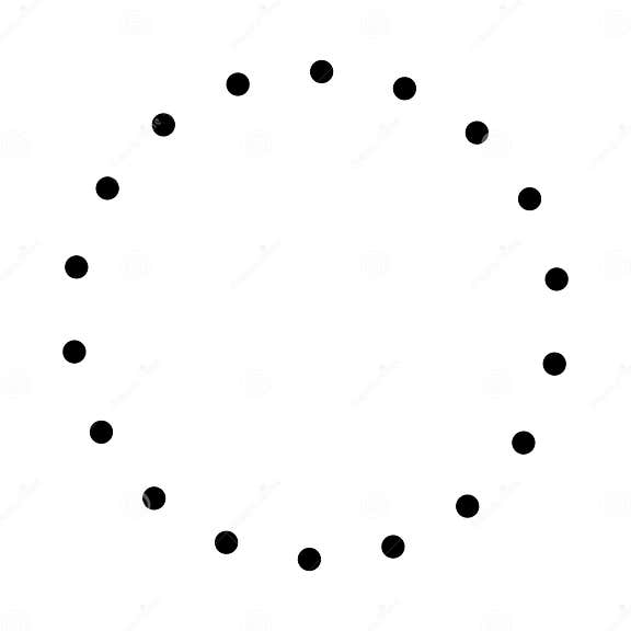 Loading Icon. Circle Dot Pattern. Animated Progress Symbol. Vector ...