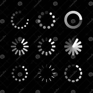 Loading Icon. Circle Website Buffer Loader or Preloader. Vector ...