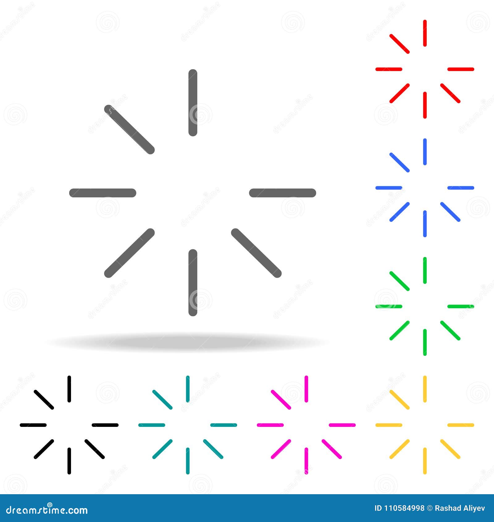 Loading Icon. Elements in Multi Colored Icons for Mobile Concept and ...