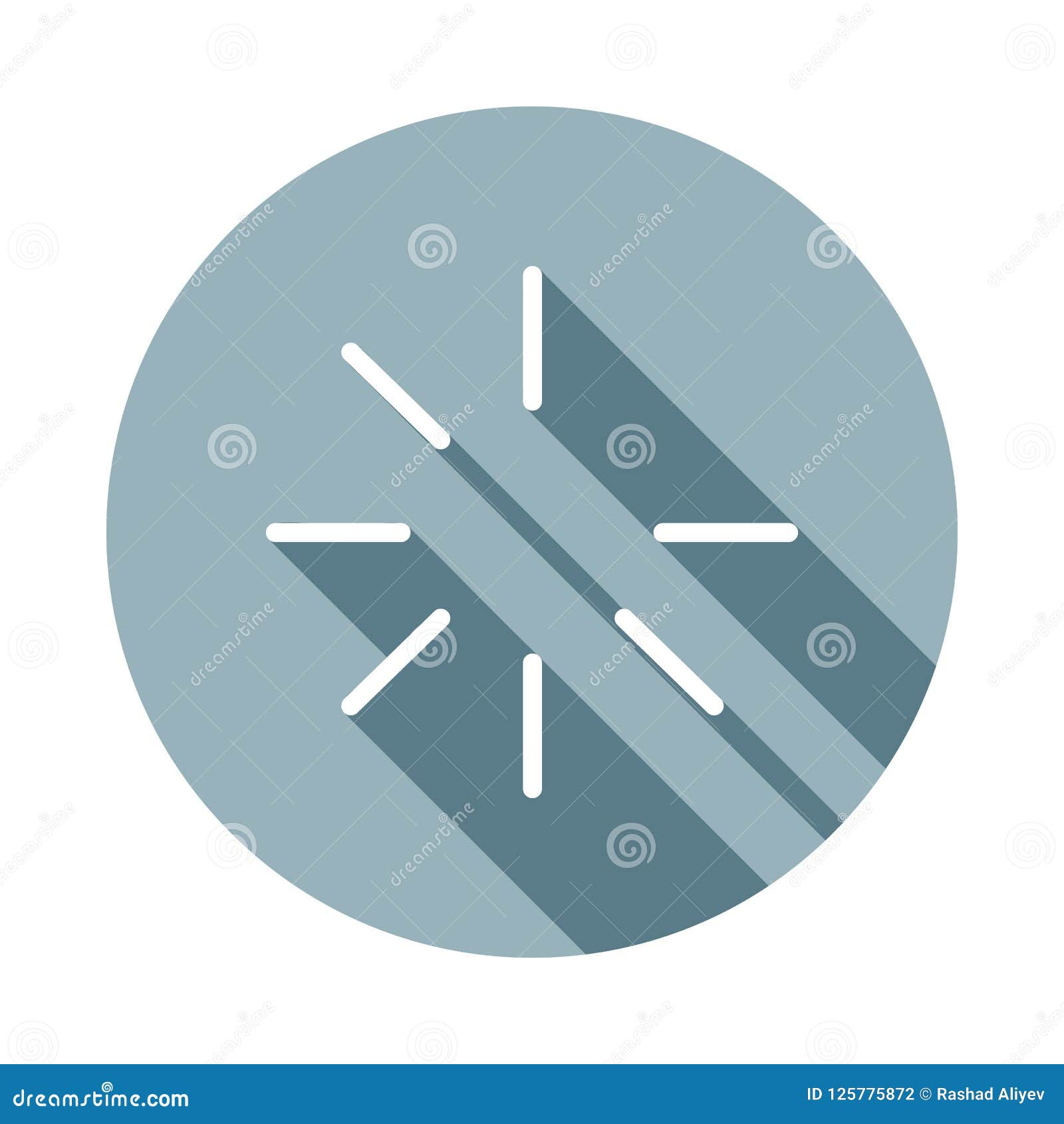 Loading Icon in Flat Long Shadow Style. One of Web Collection Icon Can ...