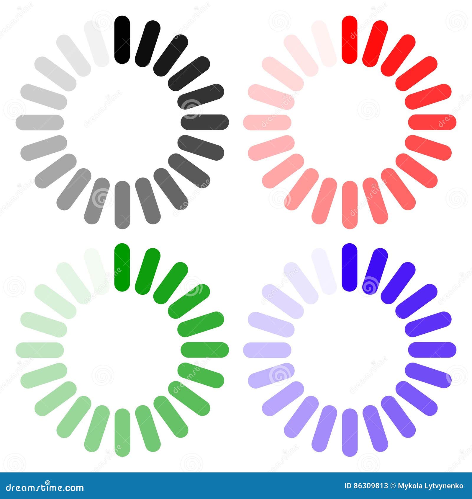 Icon Indicator Of The Site`s Loading Process. Graph Status Of Load ...