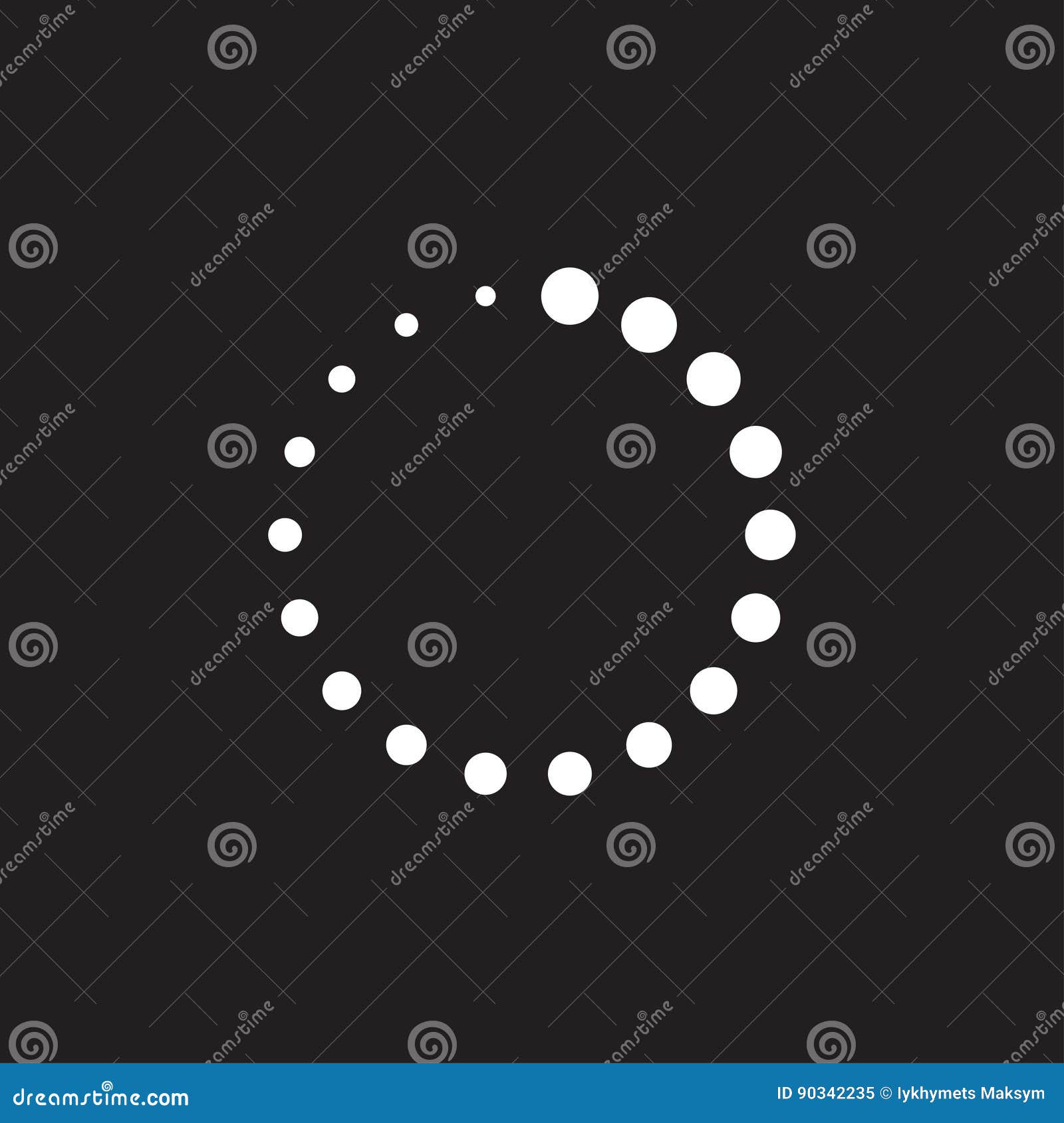 Icon Indicator Of The Site`s Loading Process. Graph Status Of Load ...