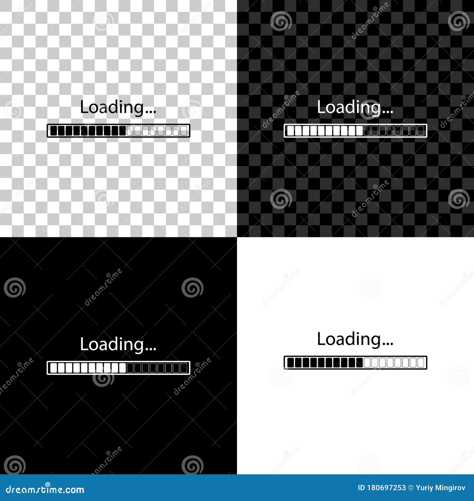 Transparent Progress Indicators. Preloaders, Phase, Step Indicat Vector ...