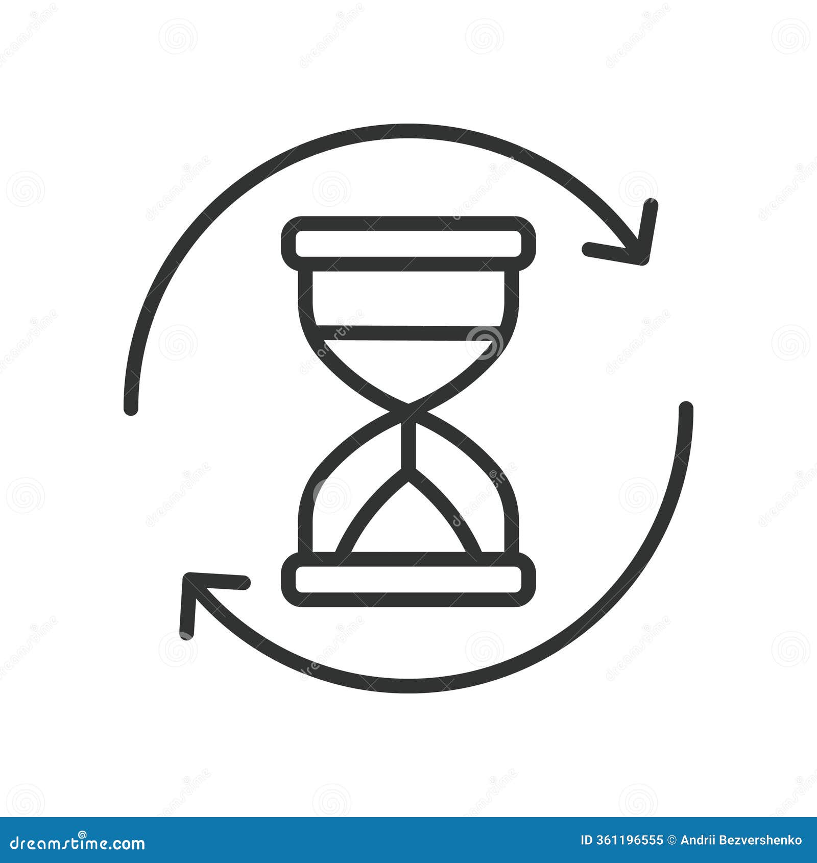 Timeout Line Icon. Vector Illustration | CartoonDealer.com #83309444