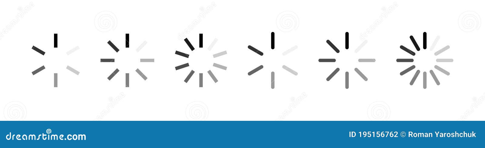 Loading Icon. Line Load Vector Design Stock Vector - Illustration of ...