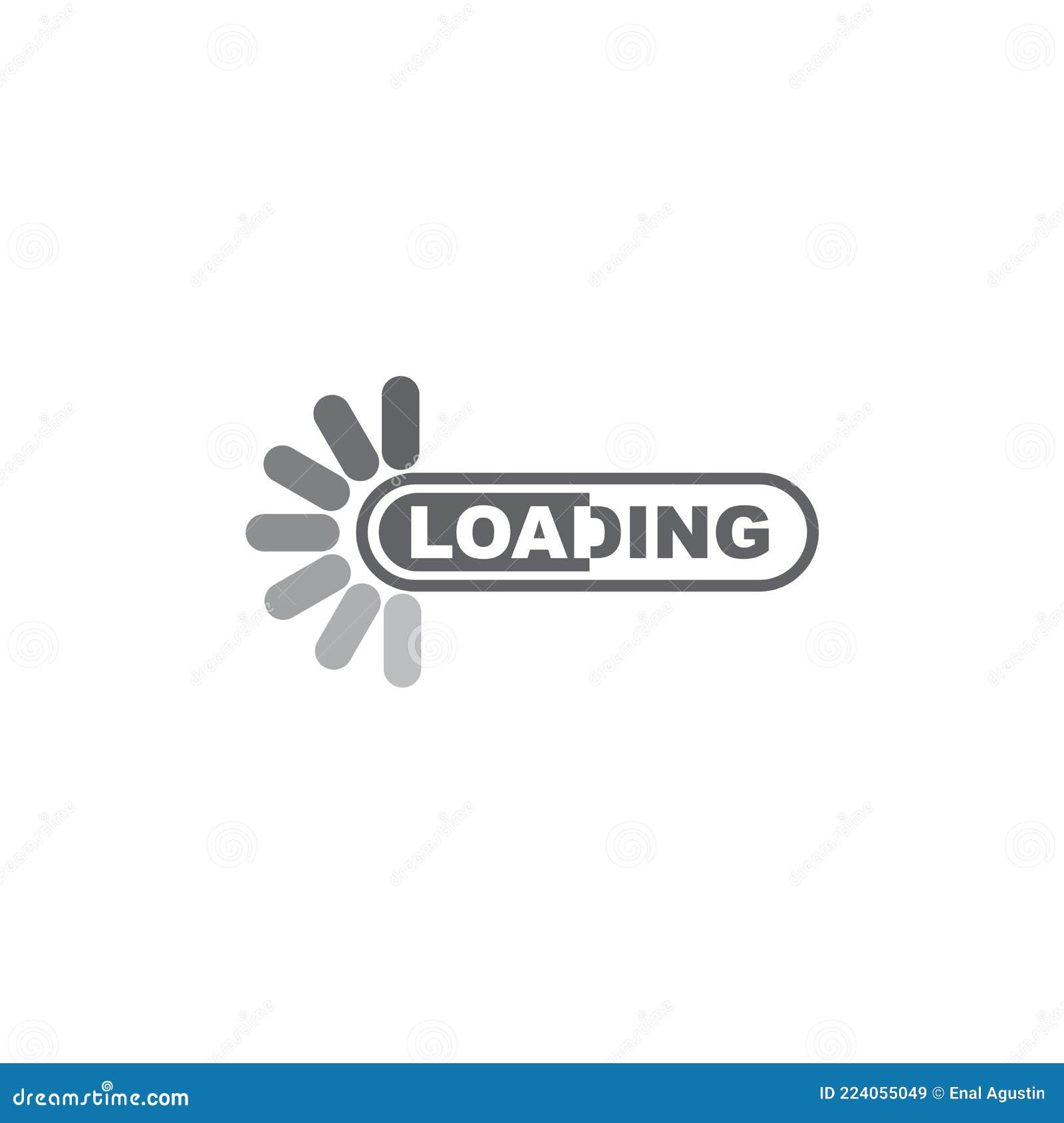 Loading Icon Logo Design Template Stock Vector - Illustration of design ...