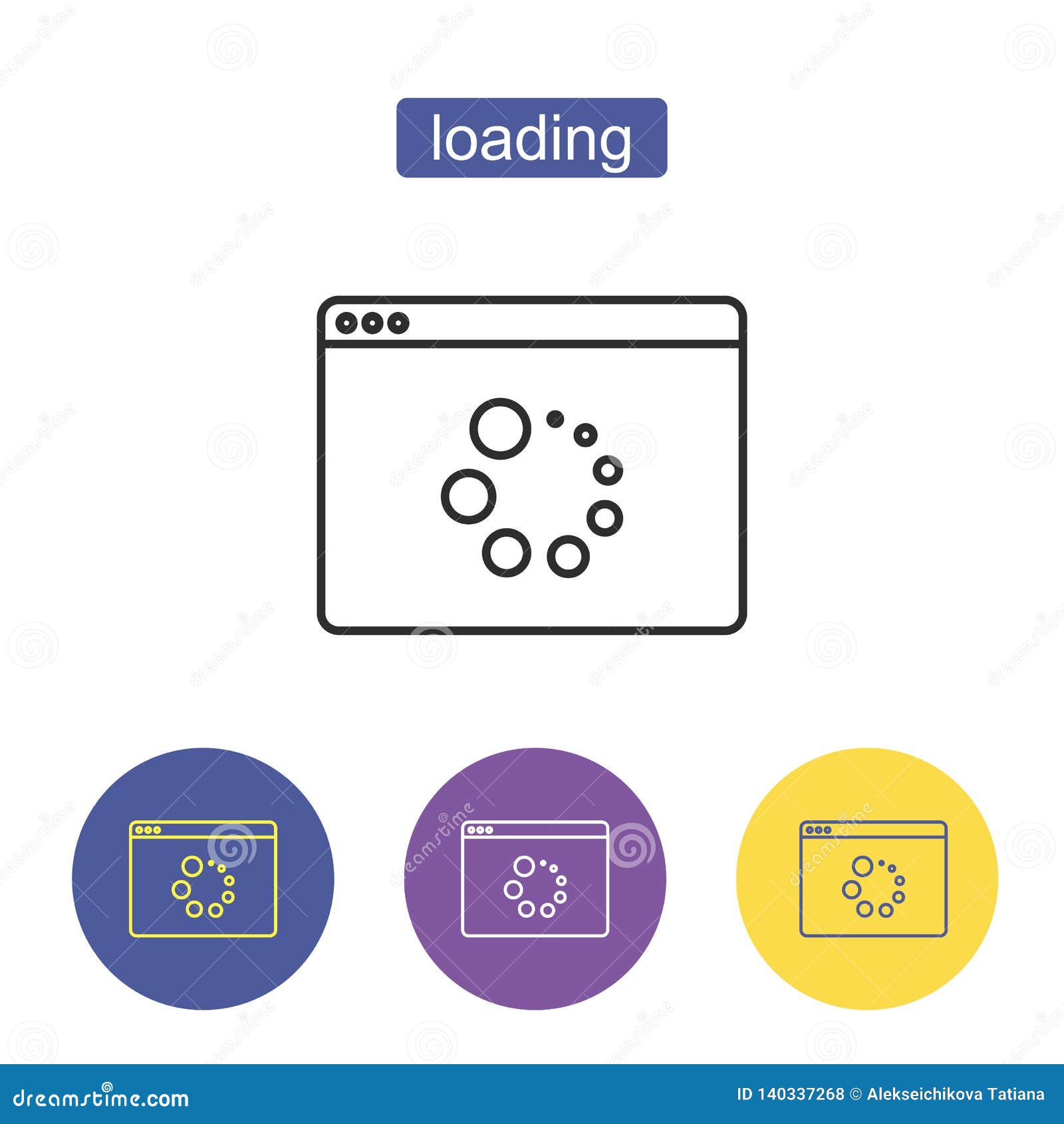 Loading icon. Refresh icon stock vector. Illustration of circular ...
