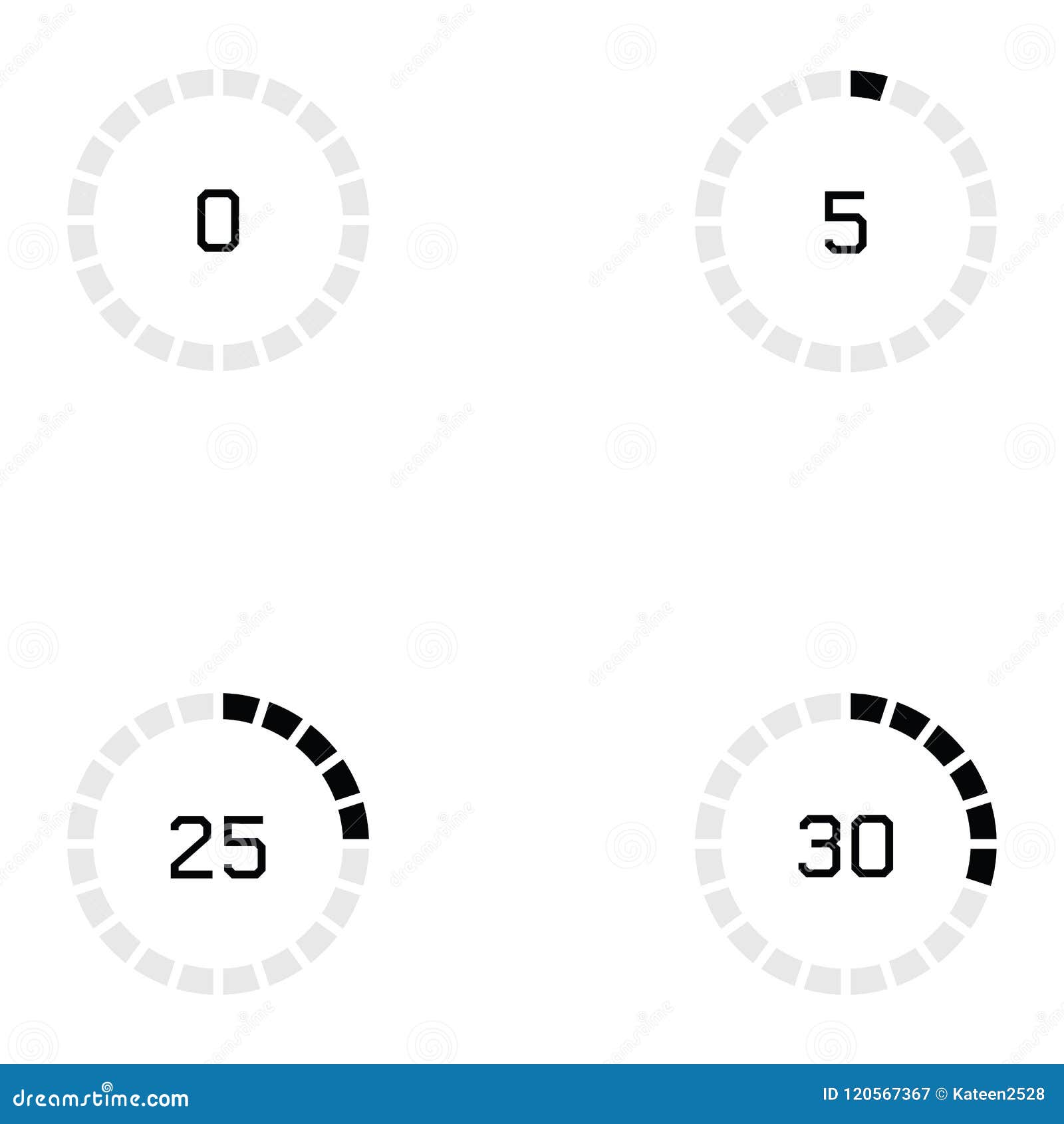 Loading icon set stock vector. Illustration of loading - 120567367