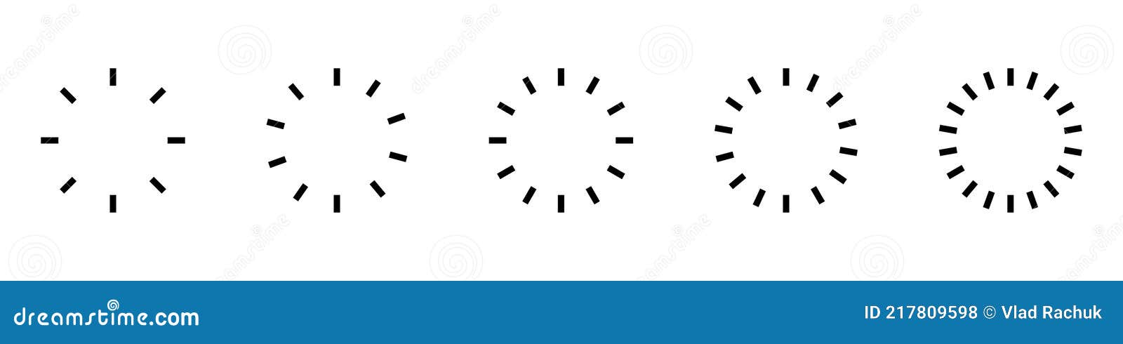 Loading Icon Set. Preloaders Collection. Downloading Progress Stock ...