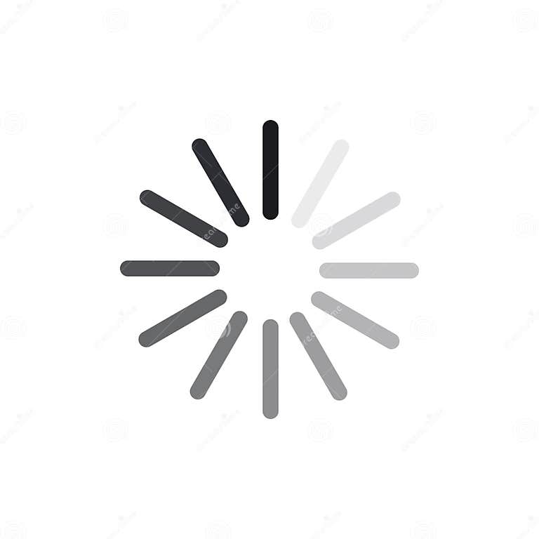 Loading Icon Set. Screen Load Progress Wait Circle Vector Symbol. Web Buffer Loader Sign ...