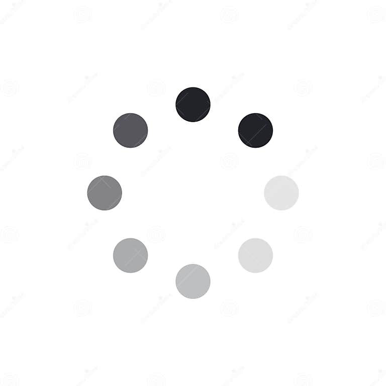 Loading Icon Set. Screen Load Progress Wait Circle Vector Symbol. Web Buffer Loader Sign ...