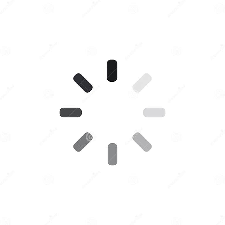Loading Icon Set. Screen Load Progress Wait Circle Vector Symbol. Web ...