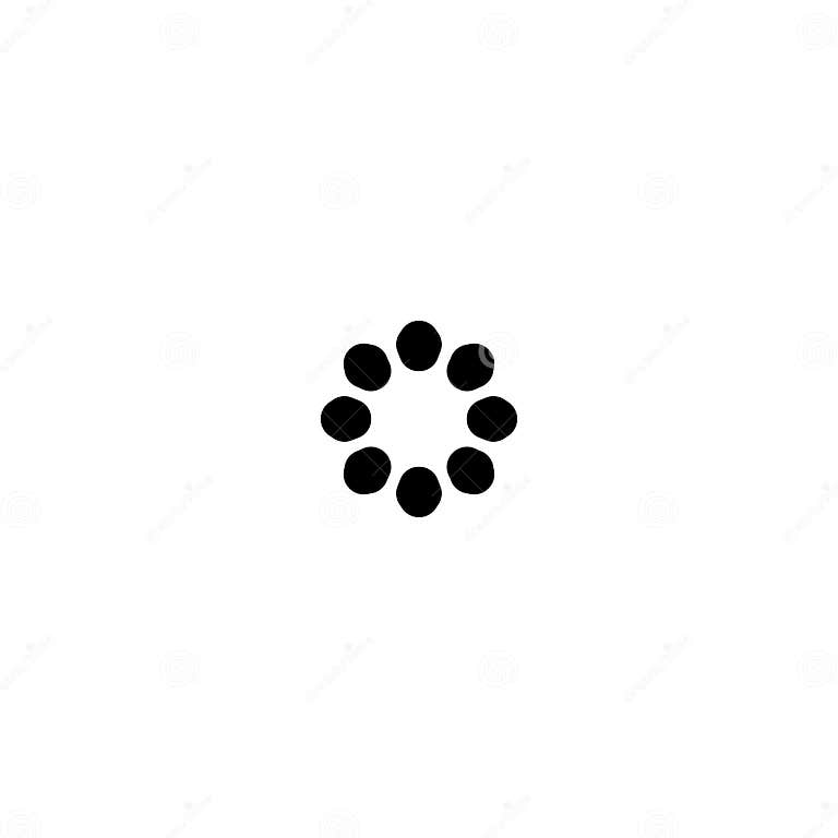 Loading Icon. Simple Style Web Site Loading Page Background Symbol ...
