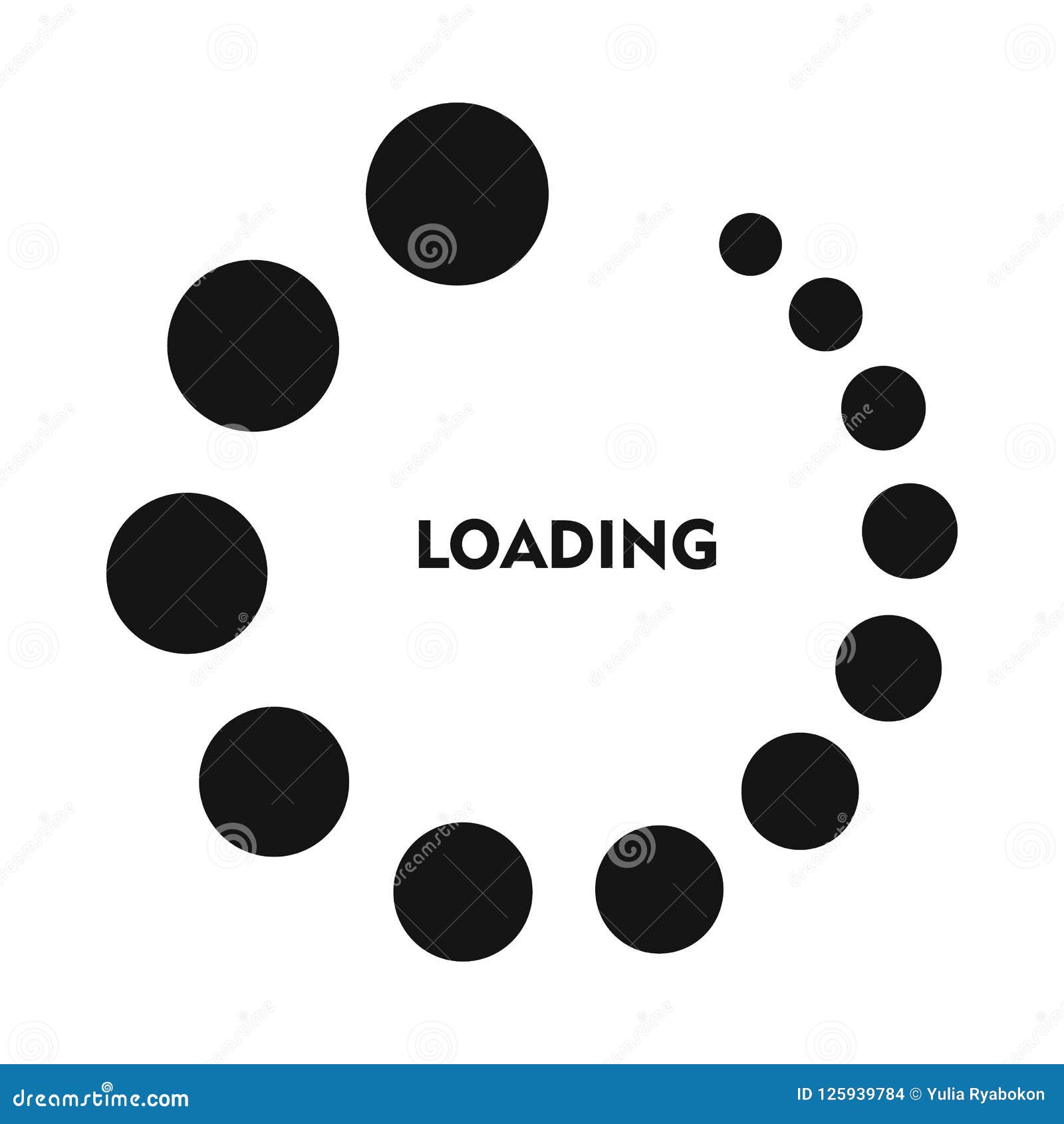 Loading Icon in Simple Style Stock Illustration - Illustration of ...