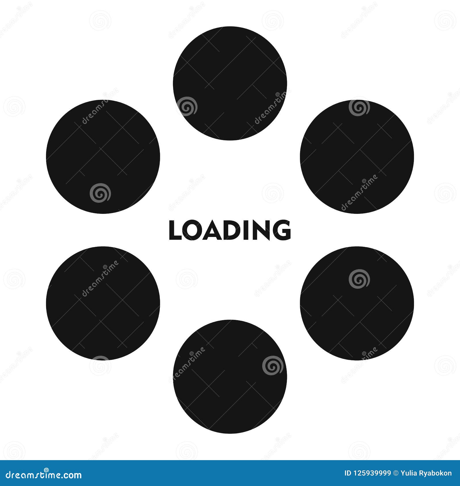 Loading Icon in Simple Style Stock Illustration - Illustration of ...