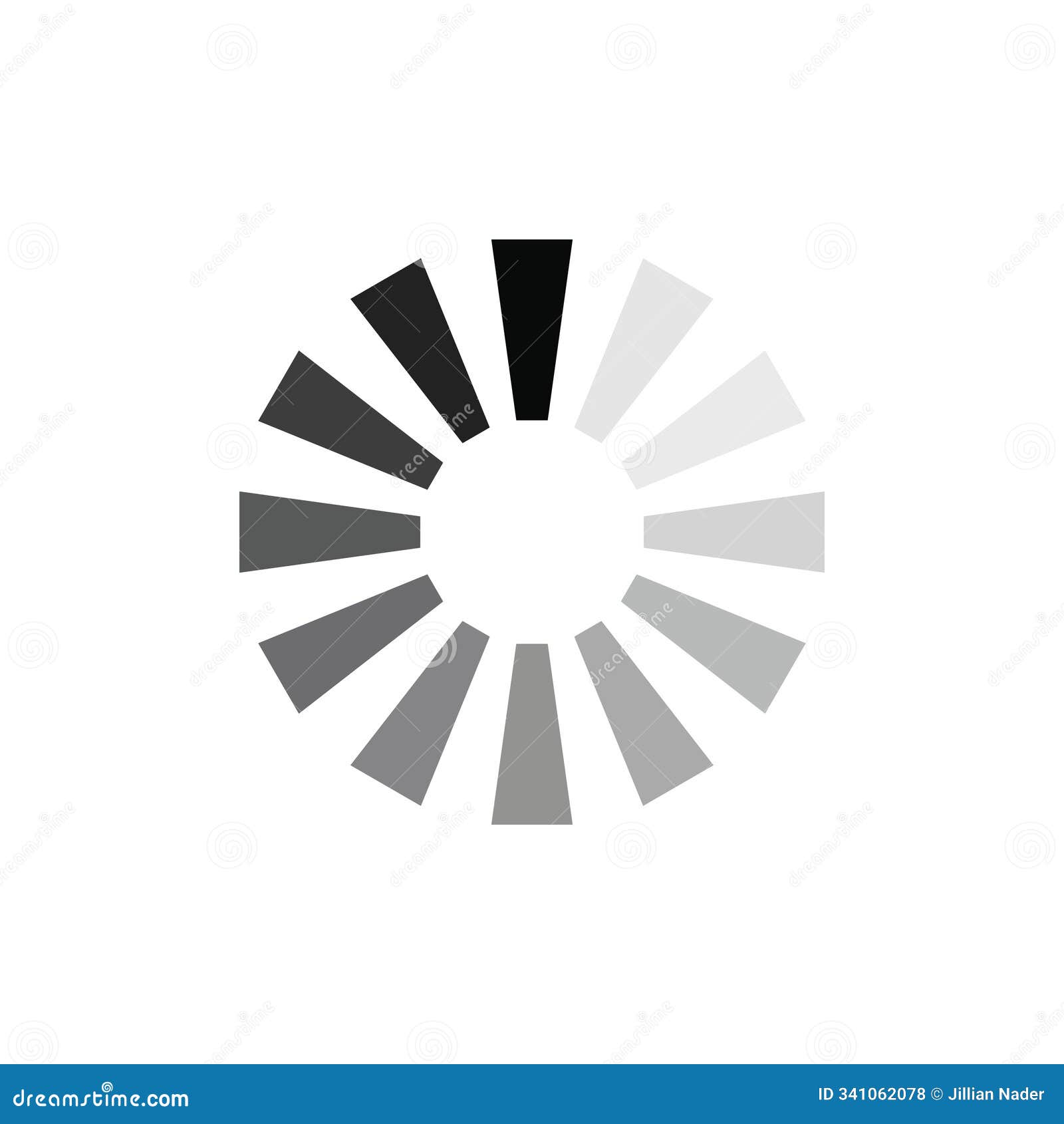 Loading Icon Simple Thin Outline Stock Illustration - Illustration of ...
