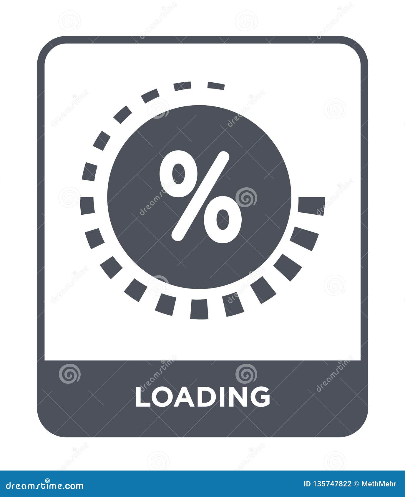 Loading Icon in Trendy Design Style. Loading Icon Isolated on White ...