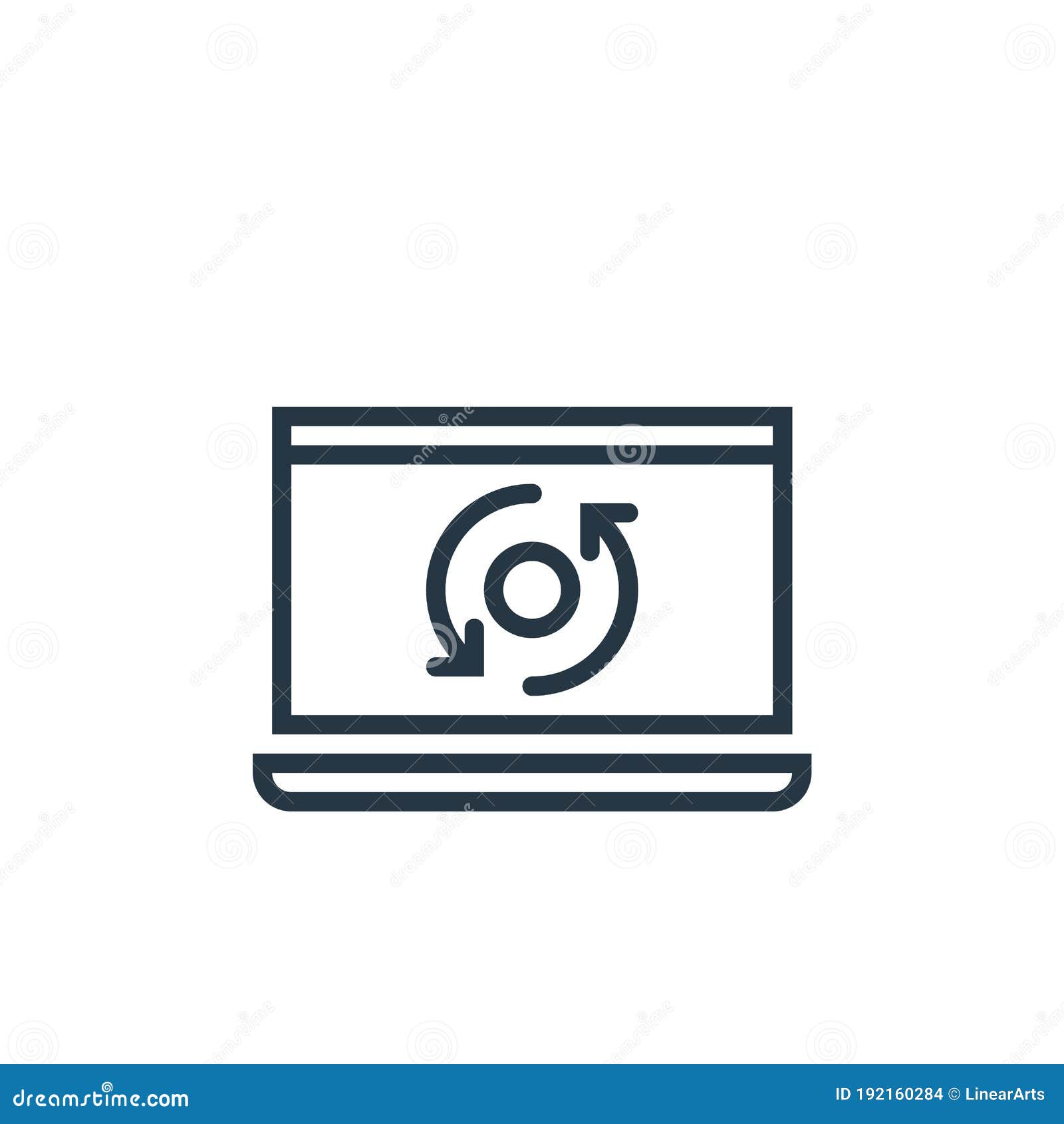 Loading Icon Vector from Business Marketing Concept. Thin Line ...