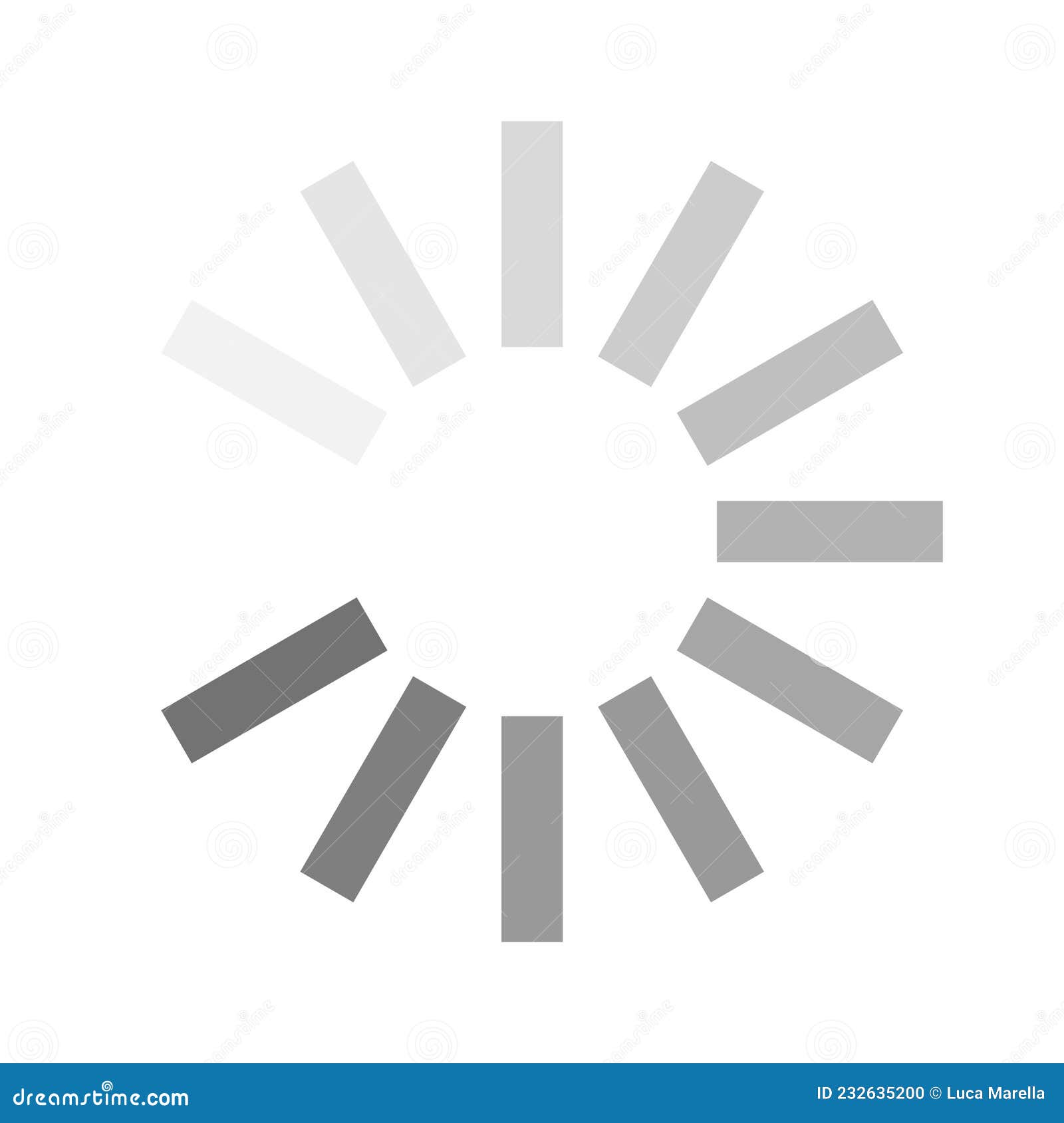 Loading icon symbol stock vector. Illustration of element - 232635200