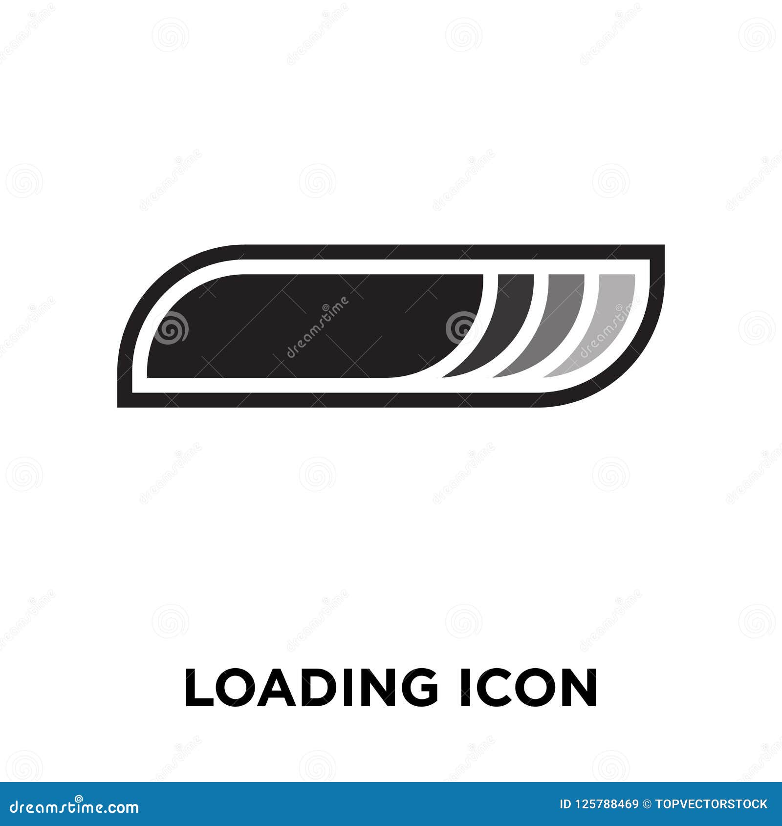 Loading Icon Vector Isolated on White Background, Logo Concept O Stock ...