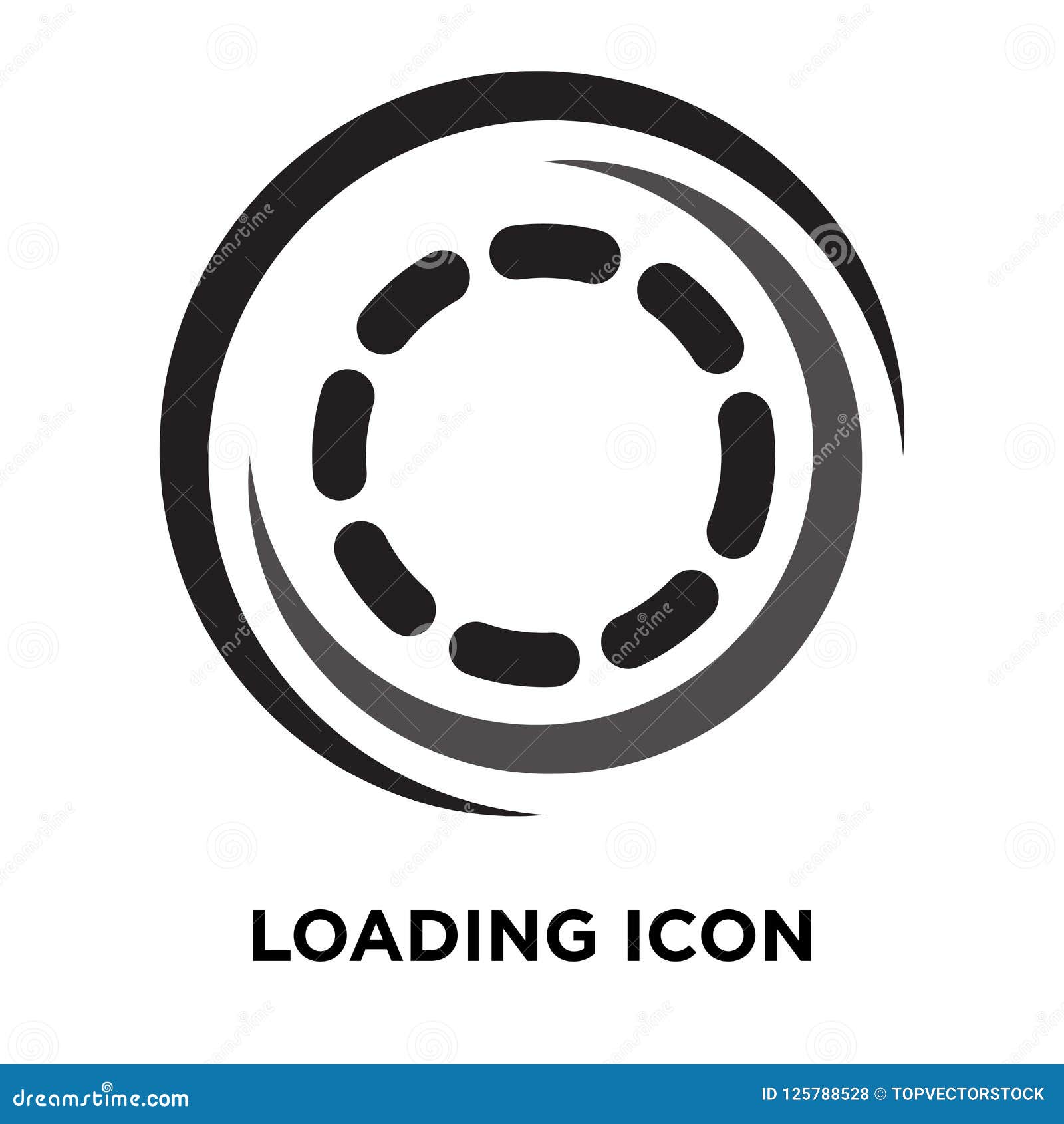 Loading Icon Vector Isolated on White Background, Logo Concept O Stock ...