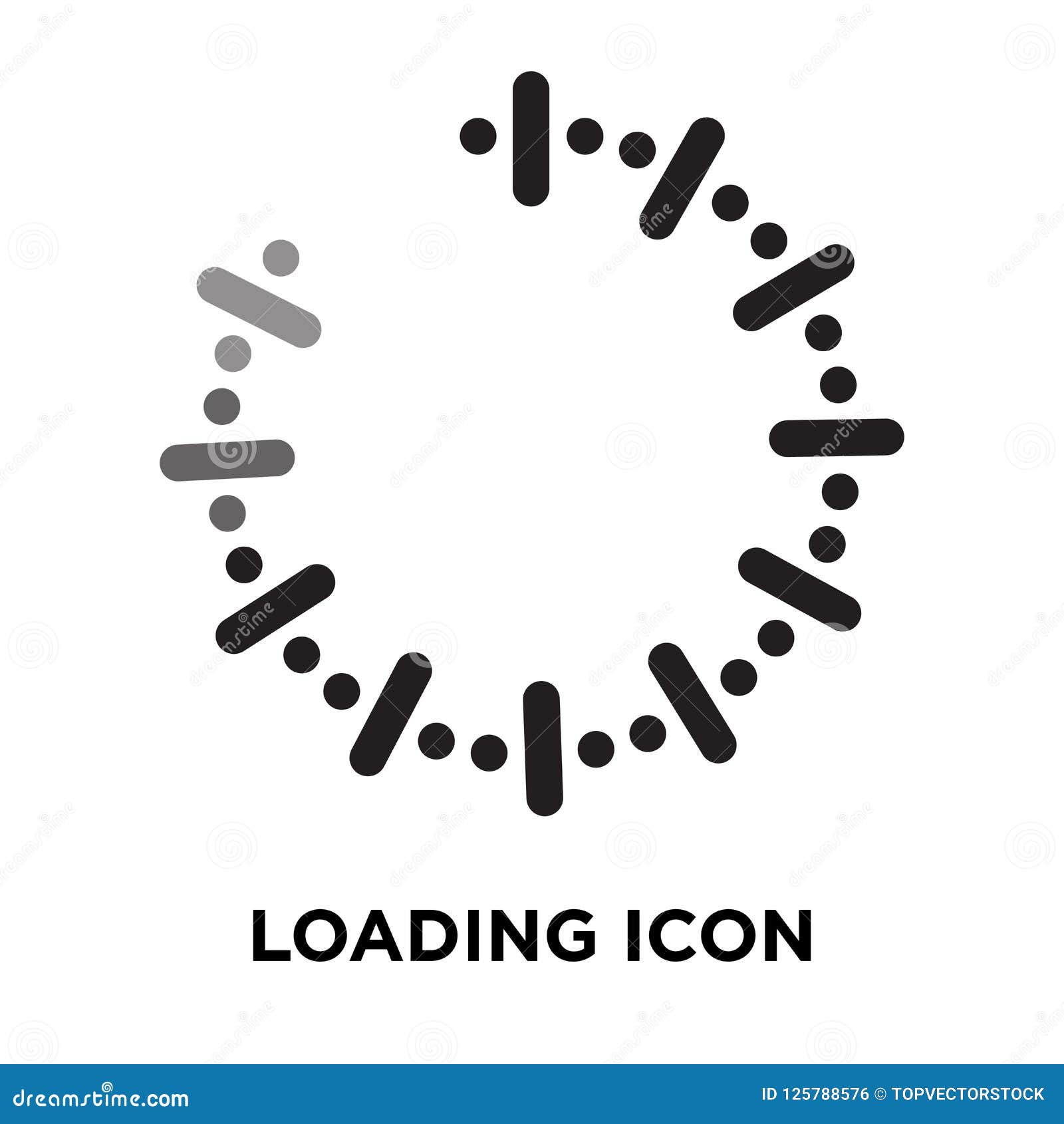 Loading Icon Vector Isolated on White Background, Logo Concept O Stock ...