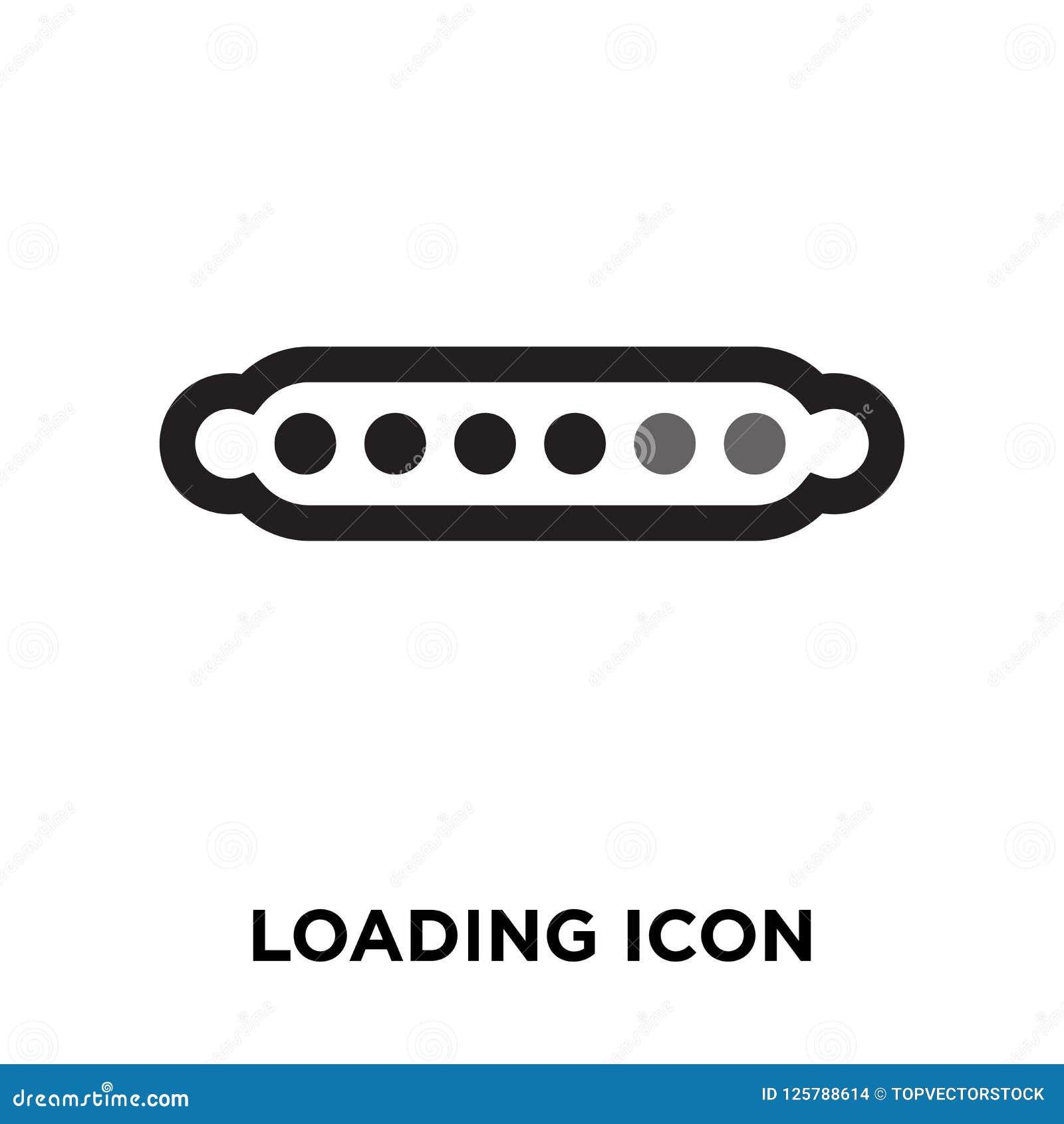 Loading Icon Vector Isolated on White Background, Logo Concept O Stock ...