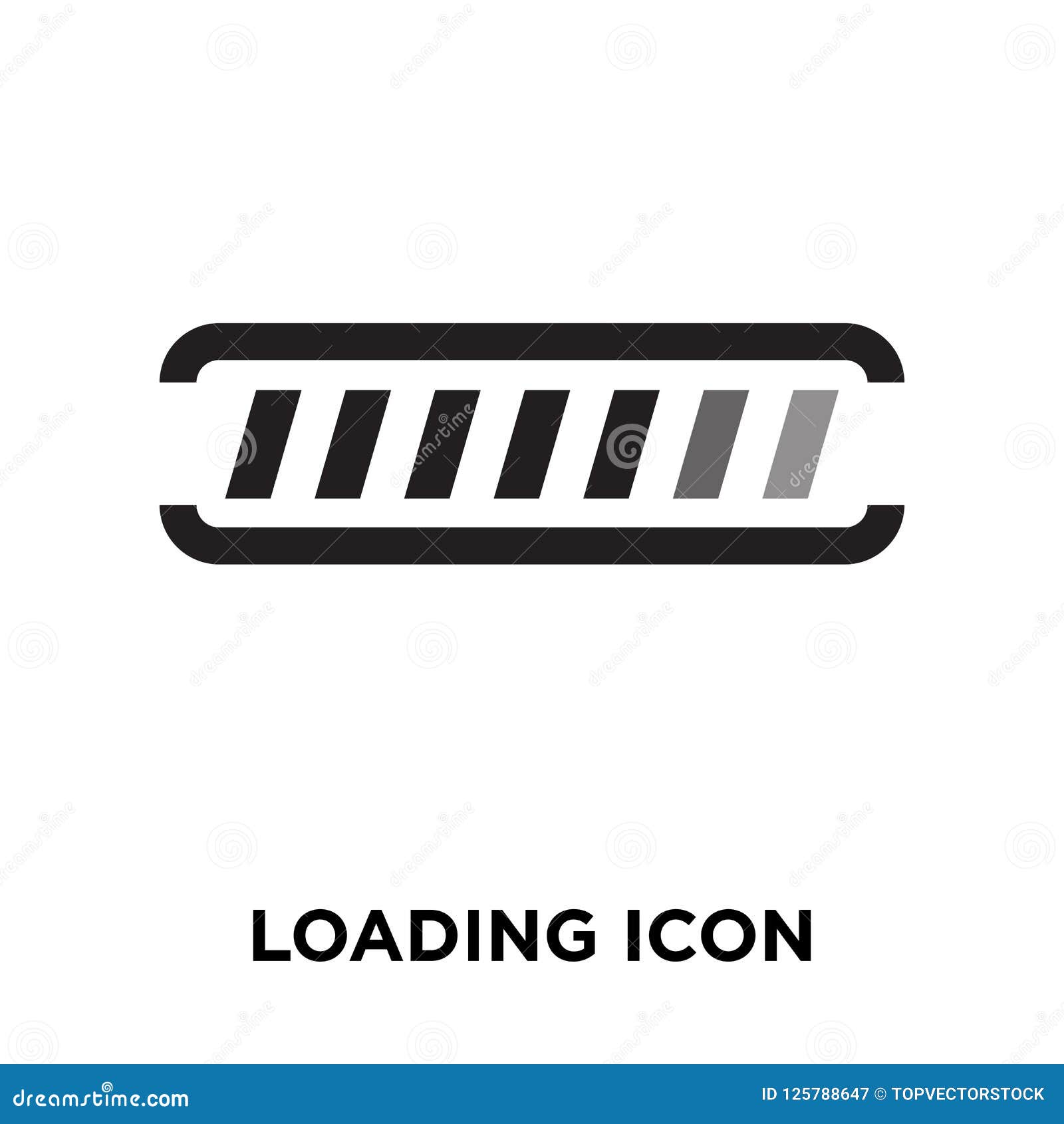 Loading Icon Vector Isolated on White Background, Logo Concept O Stock ...