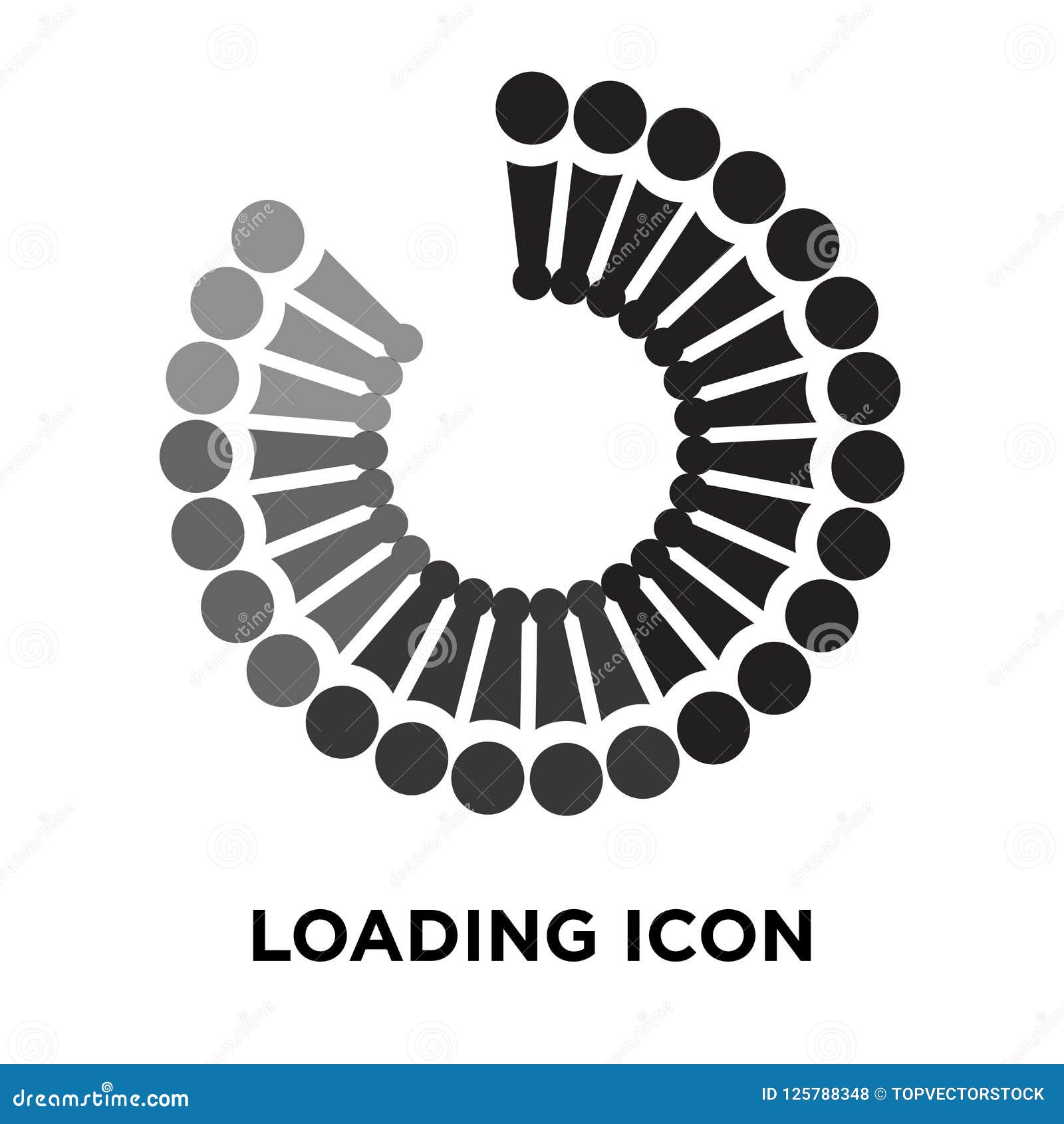 Loading Icon Vector Isolated on White Background, Logo Concept O Stock ...