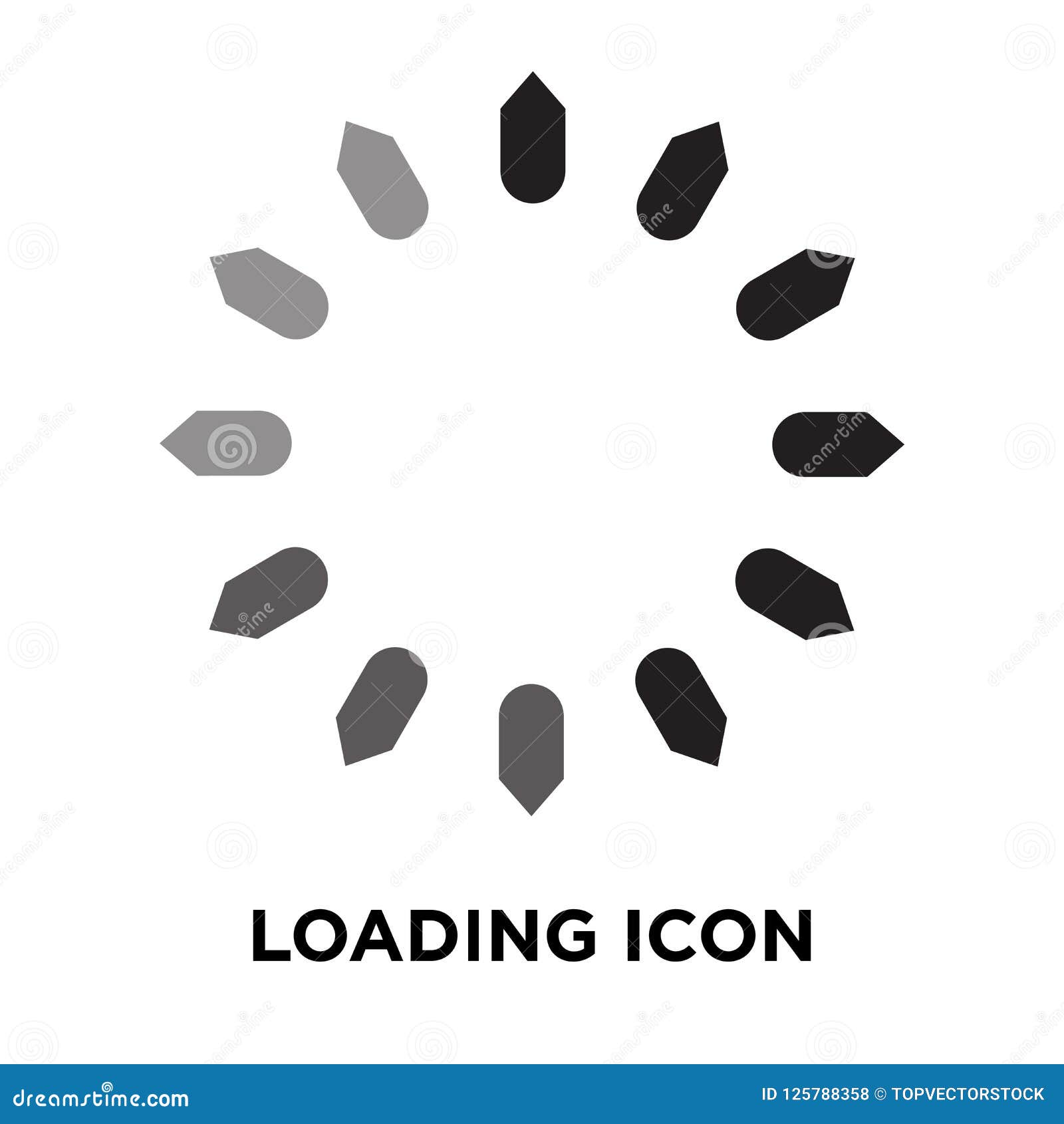 Loading Icon Vector Isolated On White Background, Logo Concept O Stock ...
