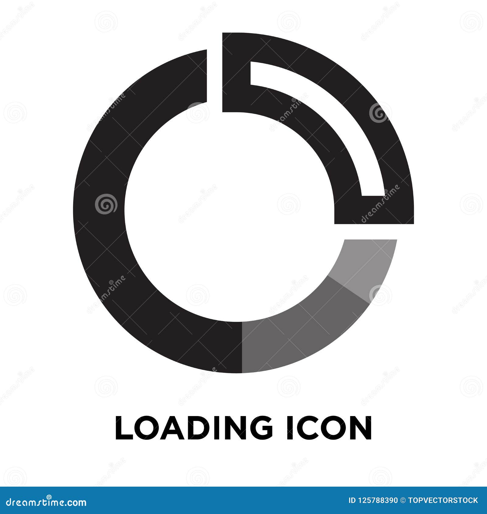 Loading Icon Vector Isolated on White Background, Logo Concept O Stock ...