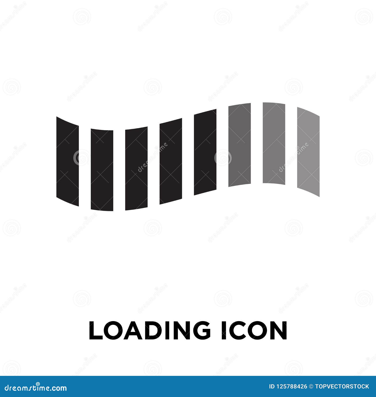 Loading Icon Vector Isolated on White Background, Logo Concept O Stock ...