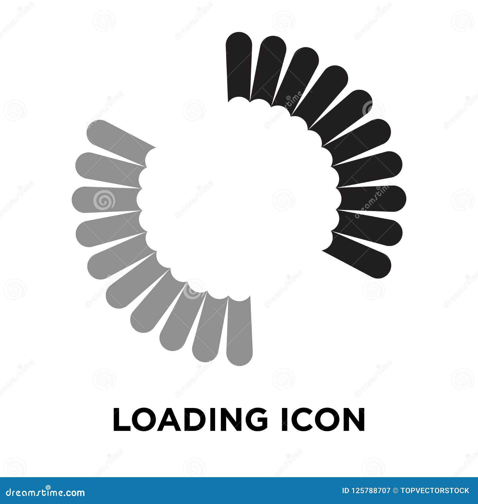 Loading Icon Vector Isolated on White Background, Logo Concept O Stock ...