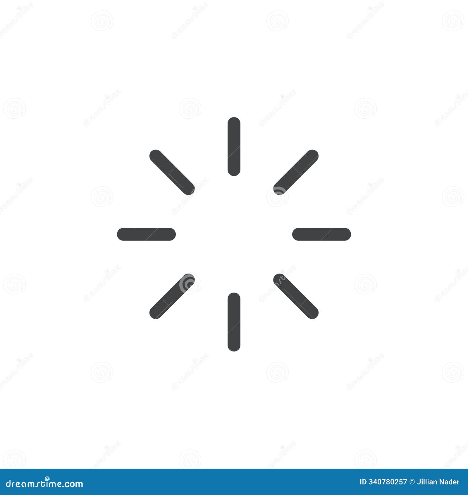 Loading Icon Vector Logo Set Flat Stock Vector - Illustration of black ...