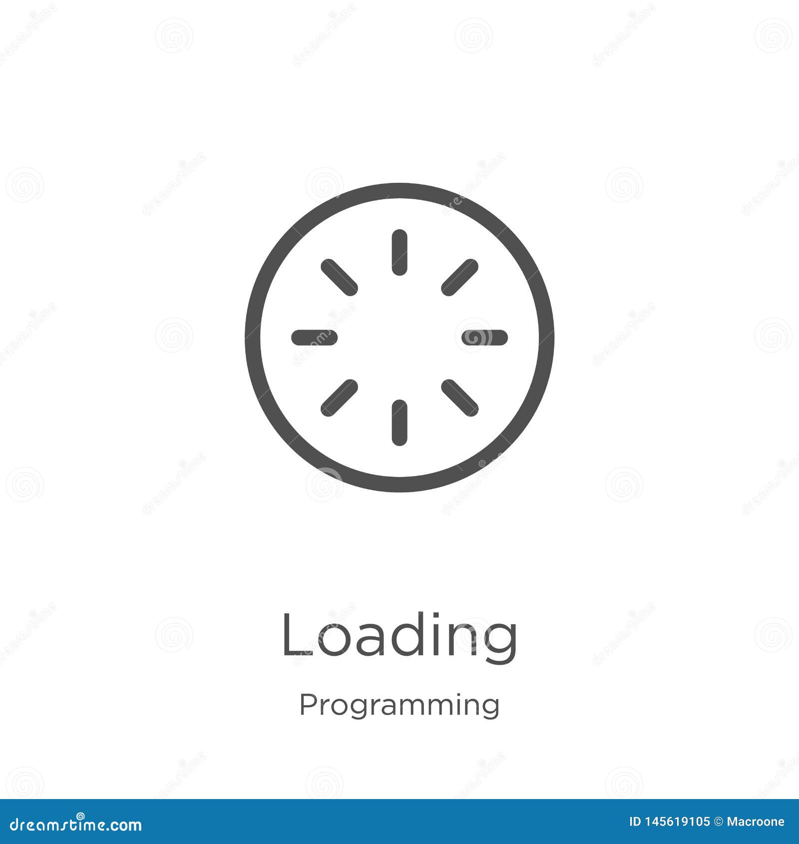 Loading Icon Vector From Programming Collection Thin Line Loading