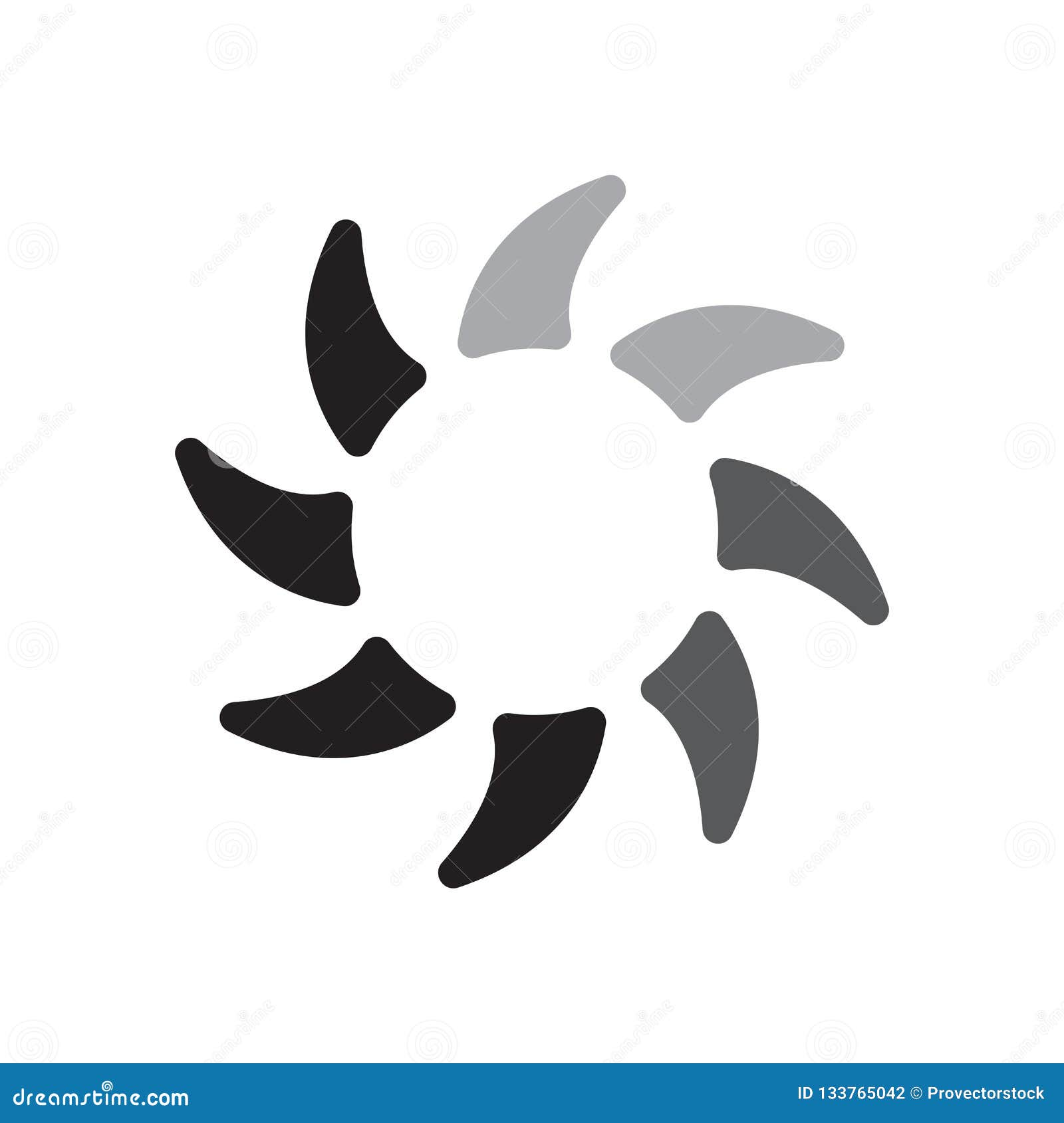 Loading Icon Vector Sign and Symbol Isolated on White Background Stock ...