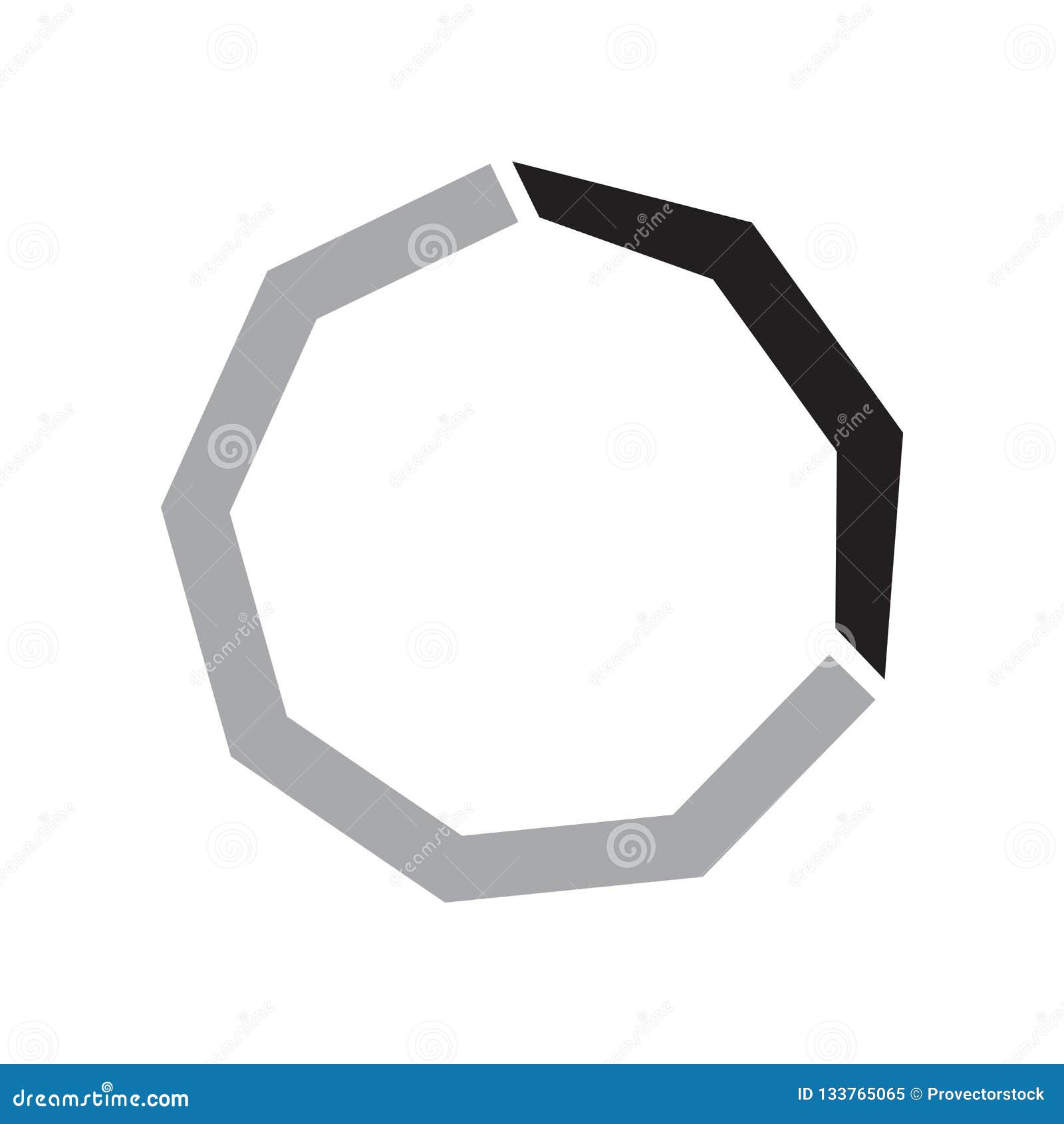 Loading Icon Vector Sign and Symbol Isolated on White Background Stock ...