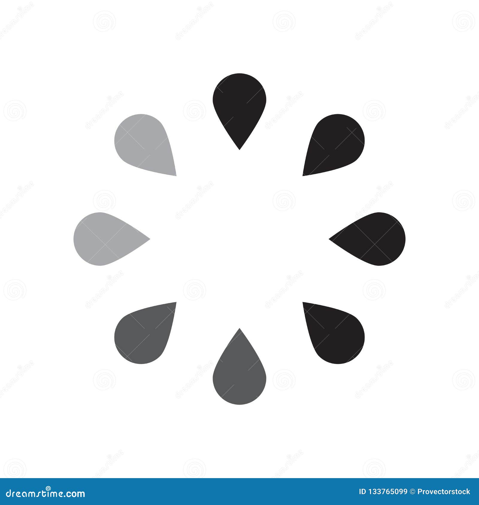 Loading Icon Vector Sign and Symbol Isolated on White Background Stock ...