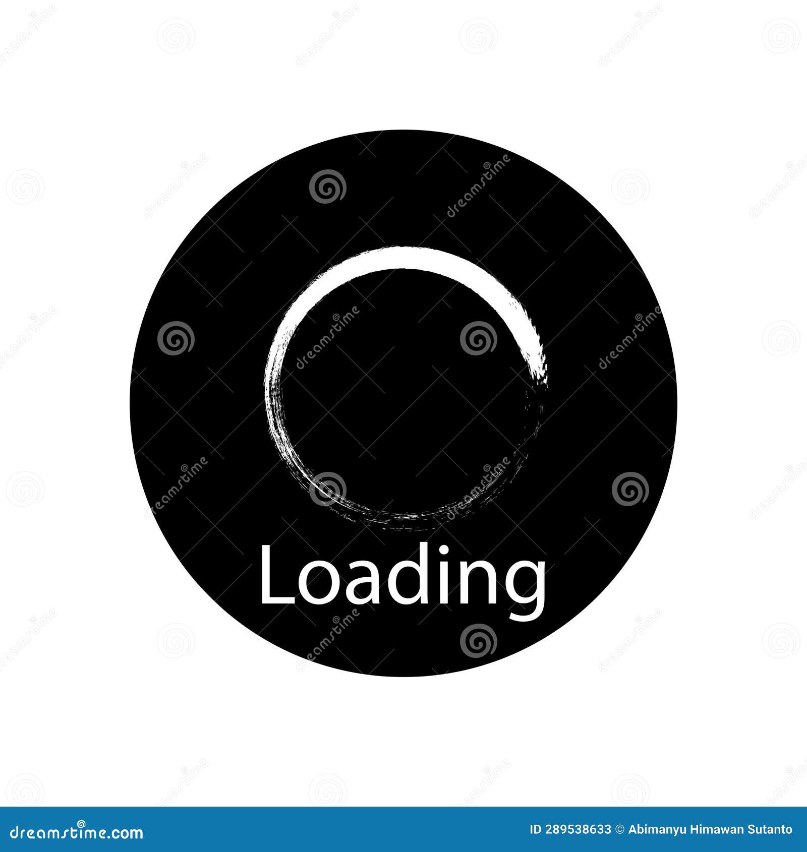 Loading icon vector stock illustration. Illustration of timer - 289538633
