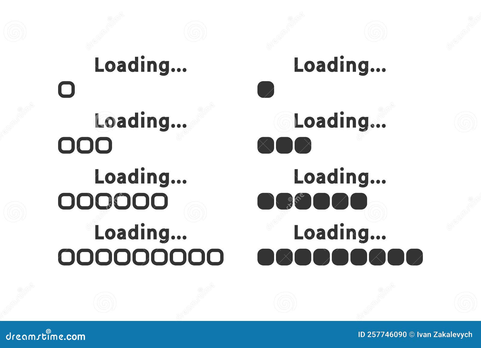 Loading Icon. Website Object Interface Symbol. Sign Progress Load ...