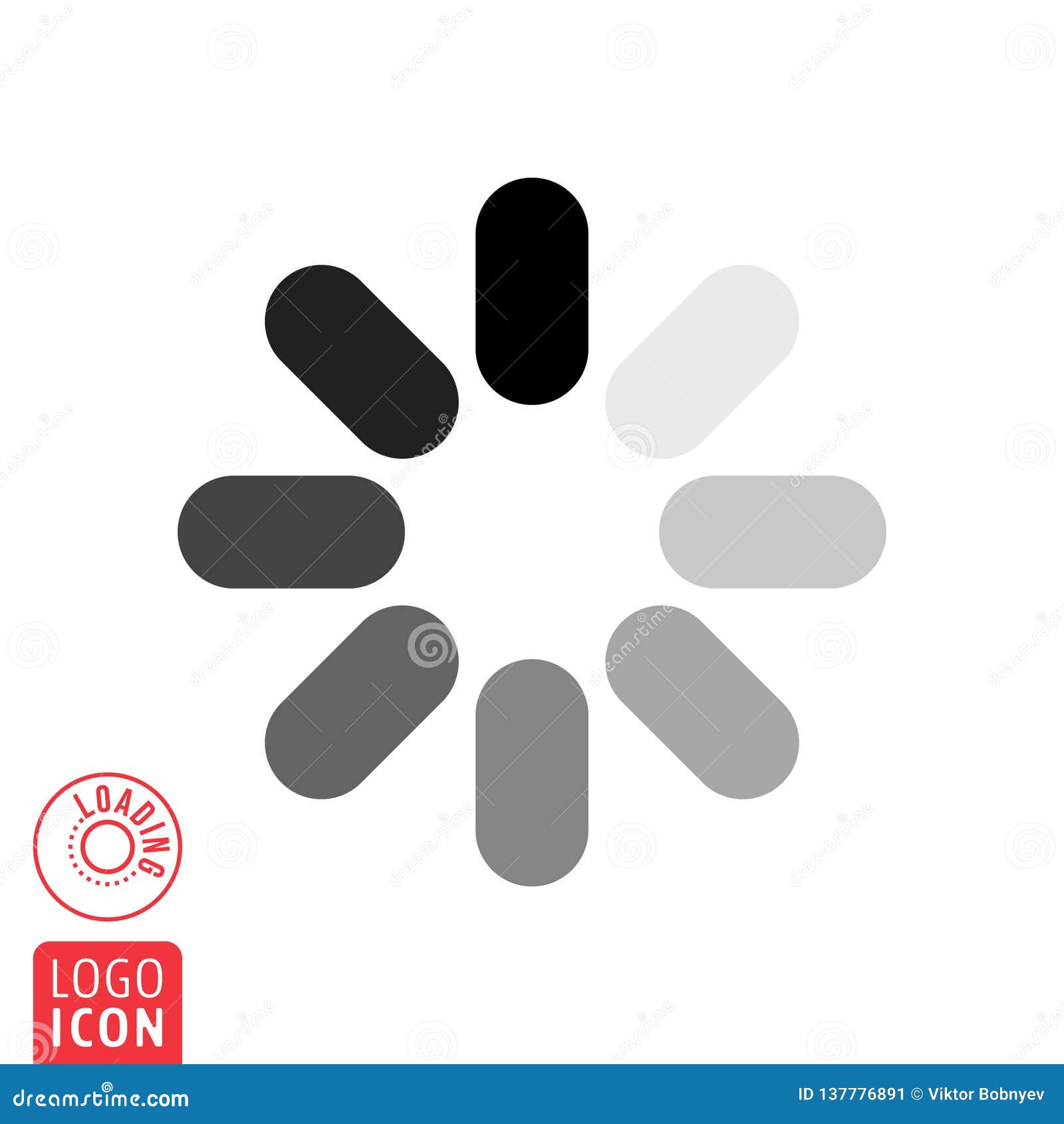 Loading Icon on White Background.Loading Icon on White Background. Load ...