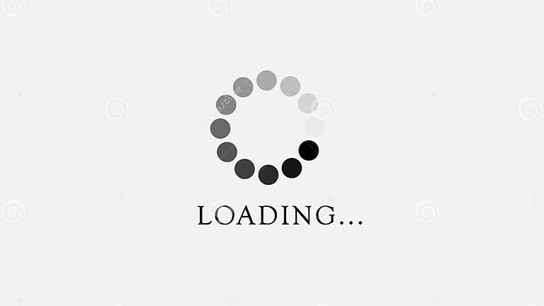 Loading Icon on the White Background Stock Vector - Illustration of ...